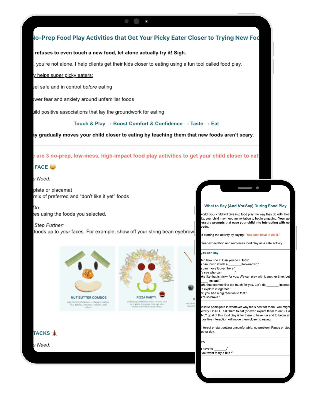 3 No-Prep Food Play Activities - Jenny Friedman Nutrition | ARFID dietitian